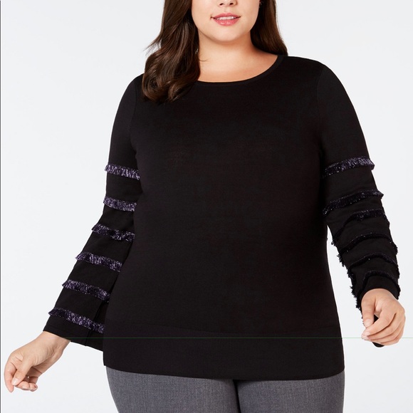 Alfani | Sweaters | Alfani Fringesleeve Sweater | Poshmark